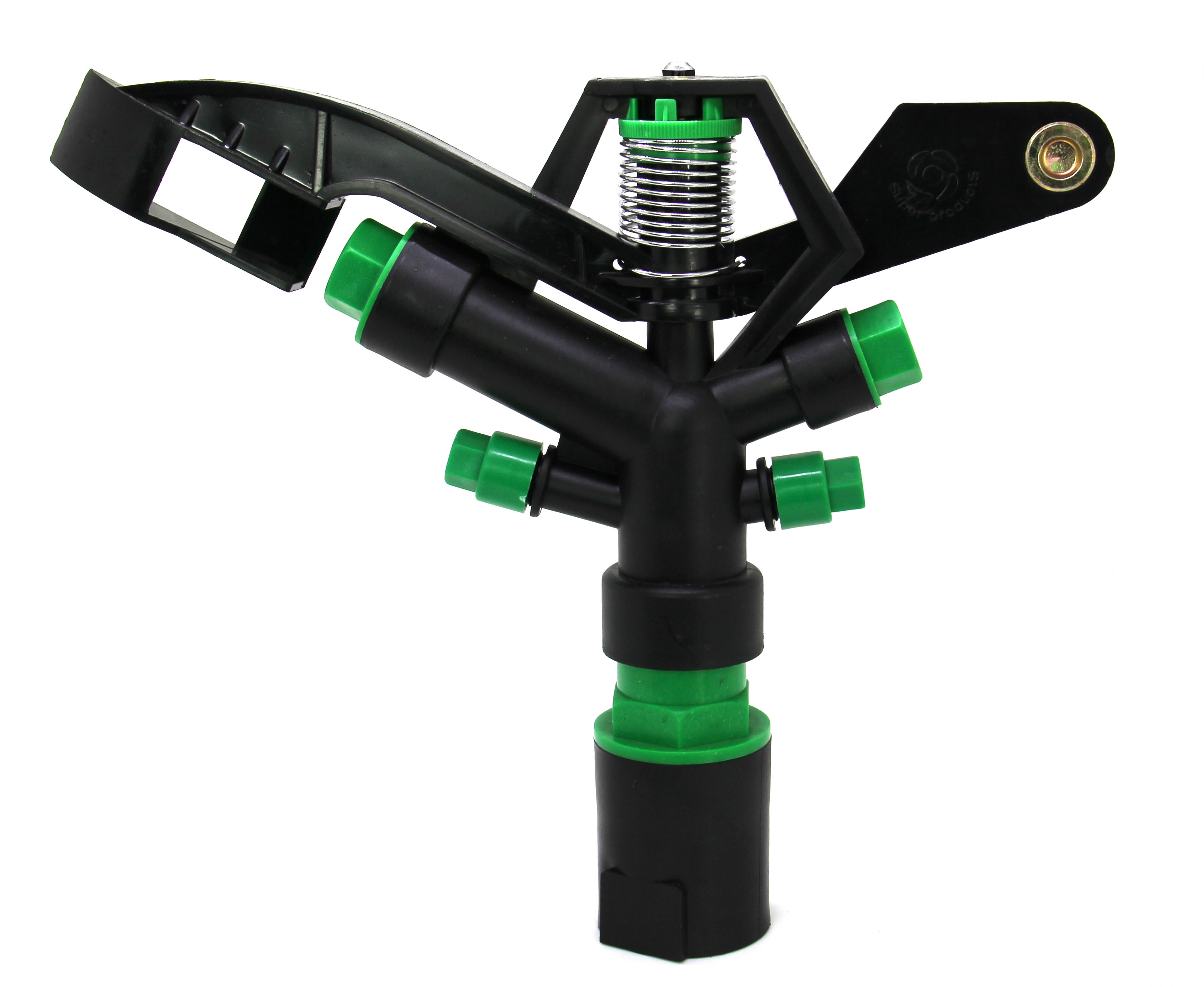 1 Inch Irrigation Impact Sprinklers Plastic Impulse Sprinkler 1-5 Bar 4 Nozzles